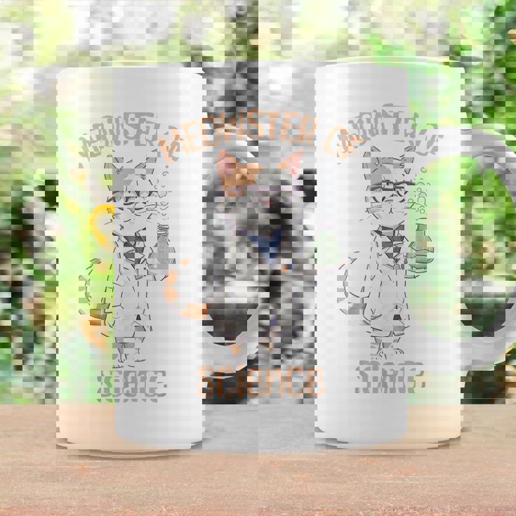 Girls Meowster Of Science Funny Lab Cat Laboratory Chemistry Coffee Mug ...