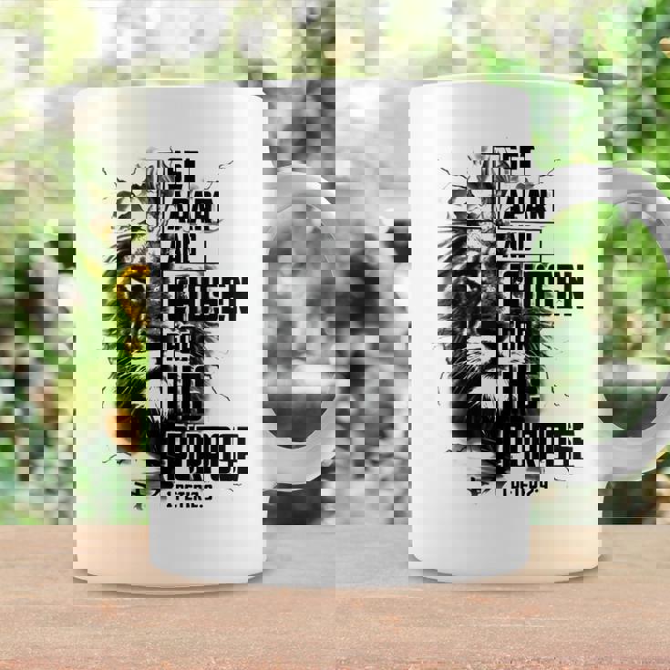 Set Apart And Chosen For His Purpose Lions Cross Christian Coffee Mug ...