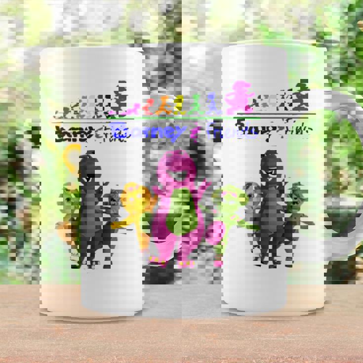 The Evolition Of Barney The Dinosaur And Friends Coffee Mug | Mazezy