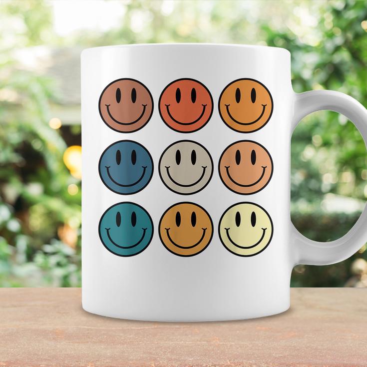 Vintage Smile Face 70S Vibe Retro Happy Smiling Face Coffee Mug | Mazezy