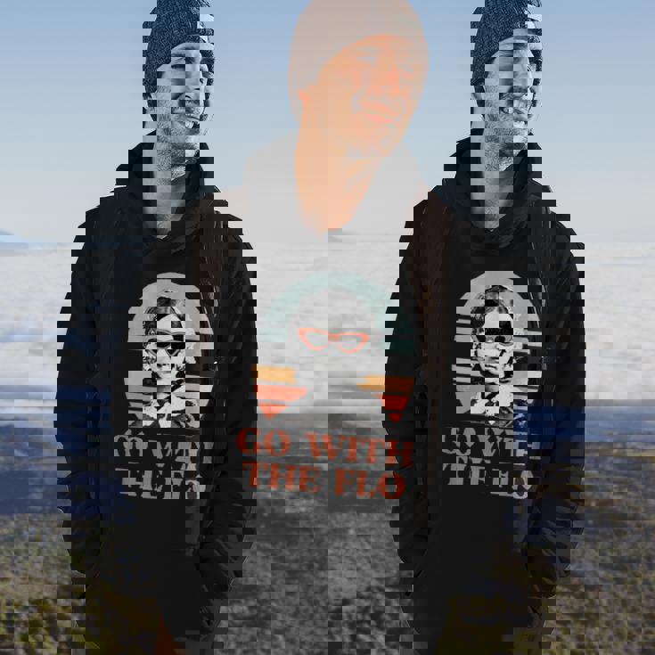 Go With The Flo Funny Nursing Design Hoodie | Mazezy