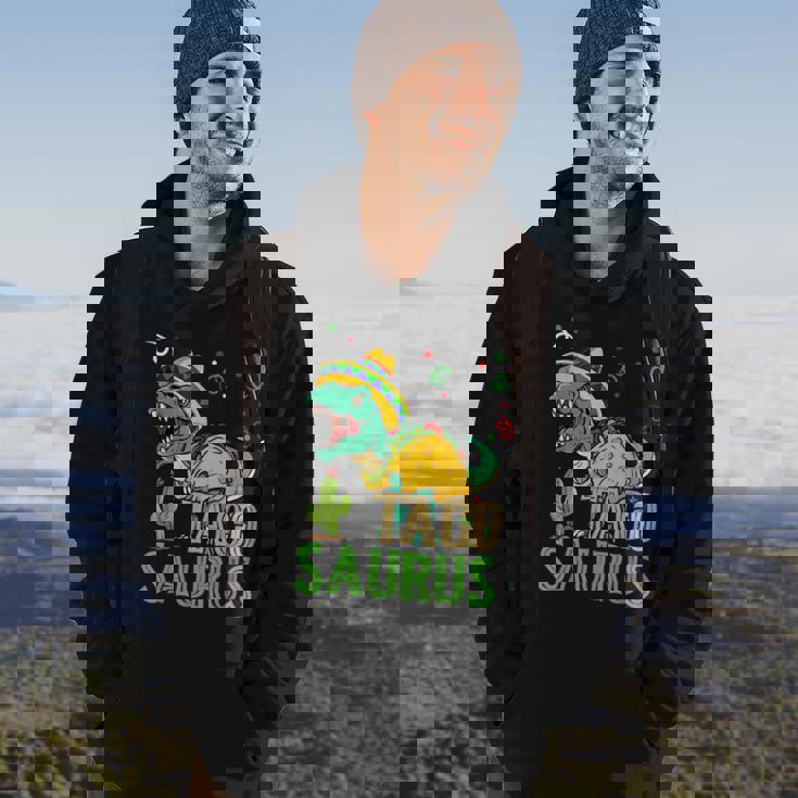 Tacosaurus Rex Cinco De Mayo Taco Dinosaur Hoodie | Mazezy