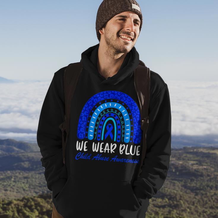 Wear Blue Stop Child Abuse Child Abuse Prevention Awareness Hoodie | Mazezy