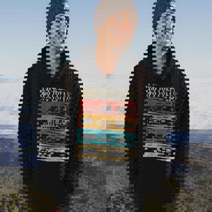 Who Tooted Funny Wagon Train Lover Model Railroad Conductor Hoodie | Mazezy