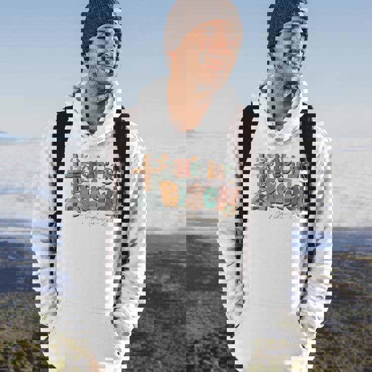 He Is Risen Bible Verse Matthew 286 Cross Christian Easter Hoodie | Mazezy