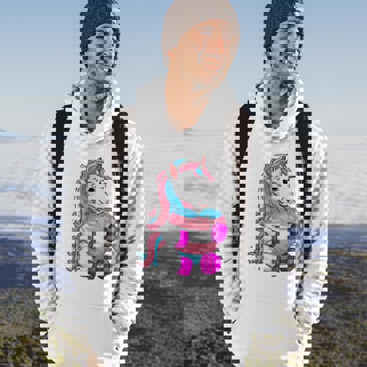 Transgender Pride Unicorn Lgbt Trans Flag Hoodie | Mazezy