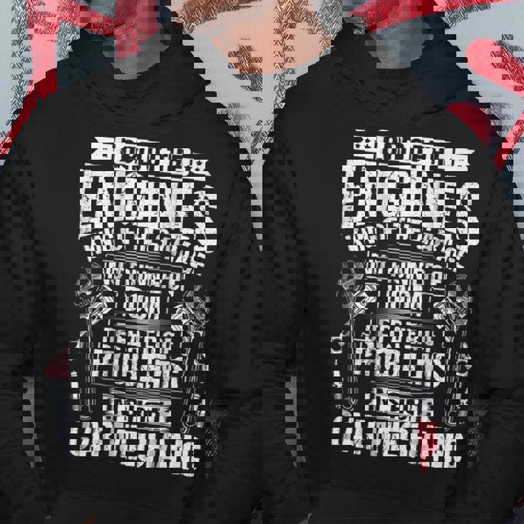 Car Mechanic Funny Lord Of Engines Mechanics Humor Hoodie | Mazezy