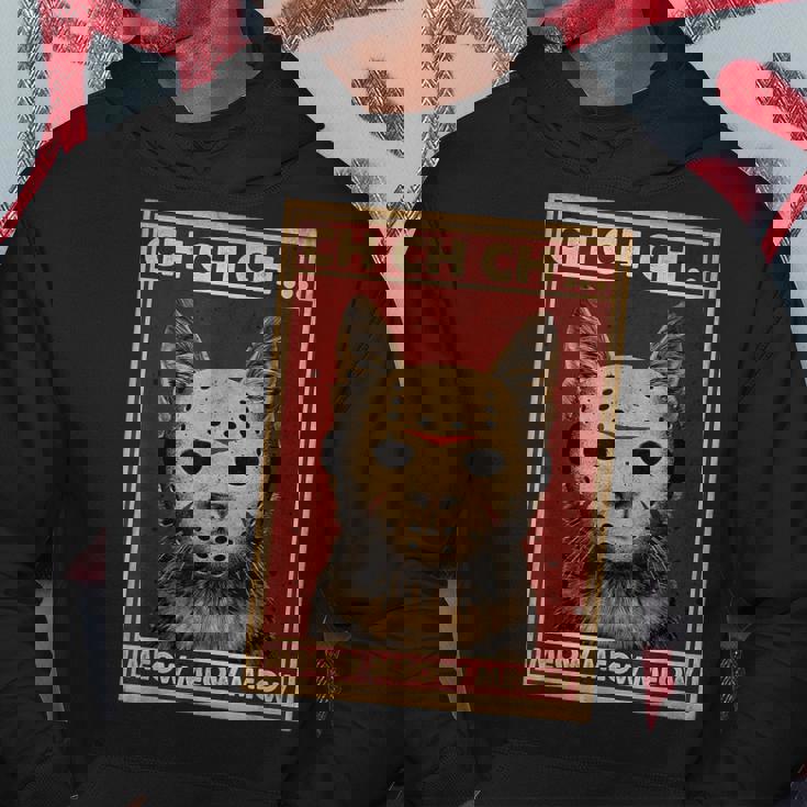 Ch Ch Ch Meow Meow Scary Halloween Cat Horror Slasher Movie Hoodie | Mazezy