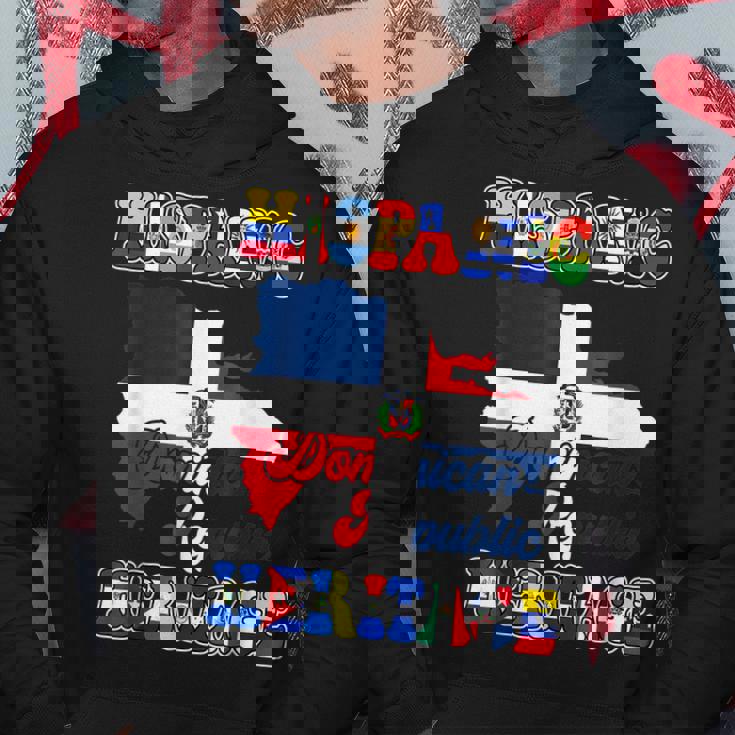 Dominican Republic Flag Hispanic Heritage Month Dominicana Men Hoodie ...