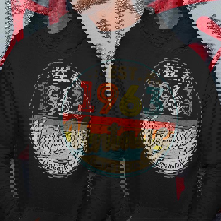 Est 1963 Vintage Limited Edition 60Th Birthday 60 Years Old Hoodie ...