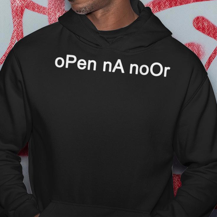 Funny Open The Noor Merch Open The Door Open Na Noor Memes Hoodie | Mazezy