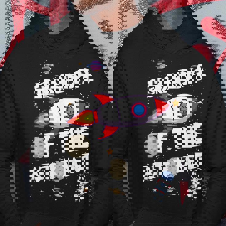 Grandpa Of The Astronaut Space Theme Birthday Party Grandpap Hoodie ...
