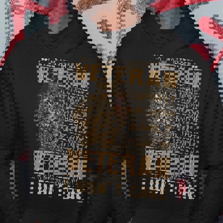 I Am A Grumpy Veteran Proud To Be Veteran Grumpy Old Man V2 Hoodie ...