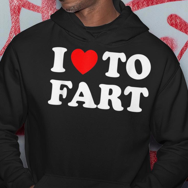 I Love To Fart Heart Hoodie | Mazezy