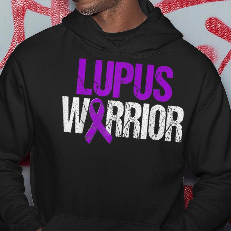 Lupus Warrior Purple Awareness Ribbon Hoodie | Mazezy