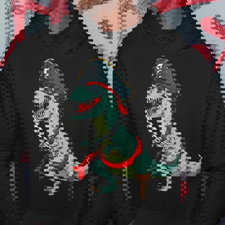 Pirate Dinosaur T Rex Funny Tyrannosaurus Halloween Costume Hoodie | Mazezy