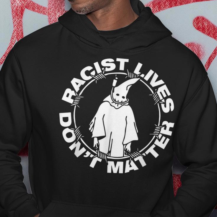 Racist Lives Dont Matter Black Funny Anti Racism Hoodie | Mazezy