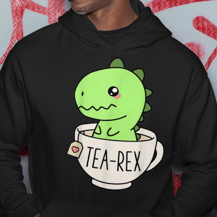 Tea-Rex Cute T-Rex Dinosaur Kawaii Funny Dino Pun Hoodie | Mazezy