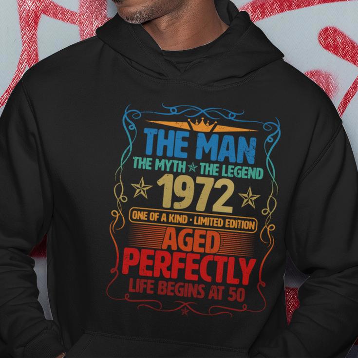 The Man Myth Legend 1972 Aged Perfectly 50Th Birthday Hoodie - Monsterry