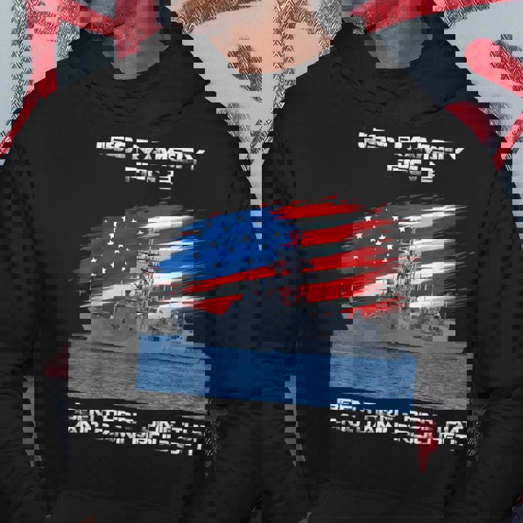 Uss Ramsey Ffg-2 Class Frigate American Flag Veteran Hoodie - Seseable