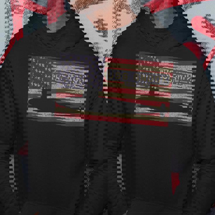Uss Snook Ssn-592 Nuclear Submarine Usa American Flag Hoodie - Seseable