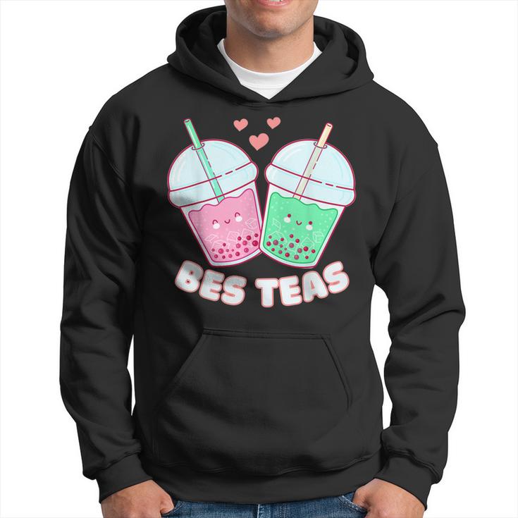 Bes Teas Cute Bestie Bubble Tea Boba Best Friends Hoodie | Seseable