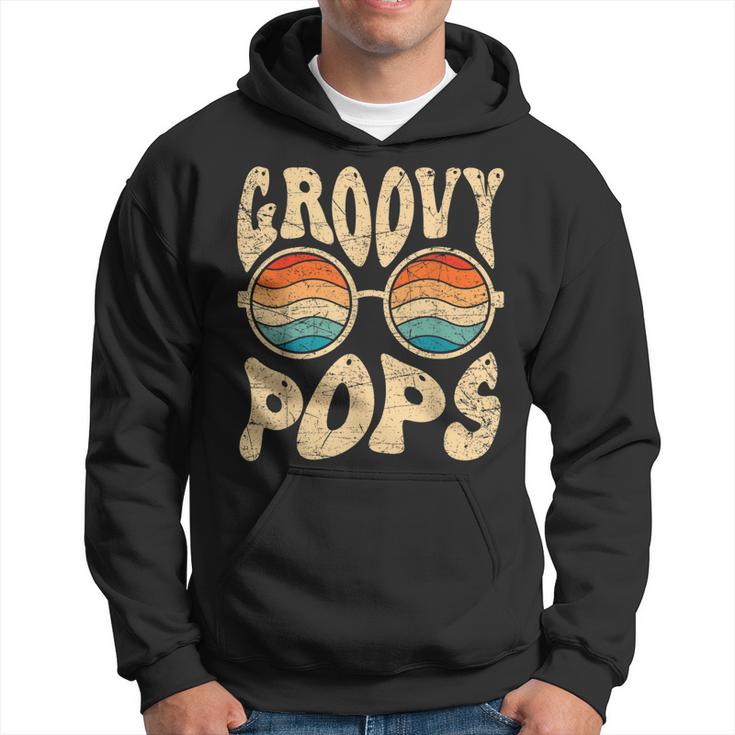 Mens Groovy Pops 70S Aesthetic Nostalgia 1970S Retro Dad Hoodie | Seseable