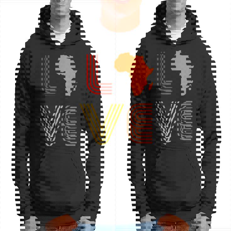 Africa Love African Land Map For Black History Month Pride Hoodie ...