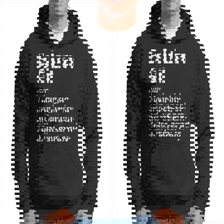 Bolivian Girl Bolivia Gift Funny Country Home Roots Descent Hoodie ...