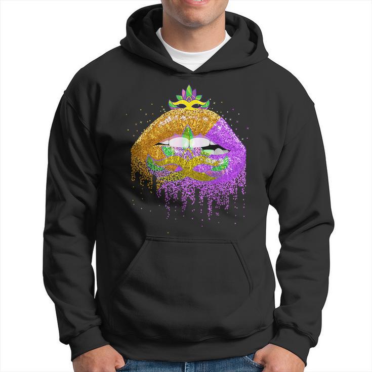 Carnival Party Costume Masquerade Lips Women Gift Mardi Gras Hoodie ...