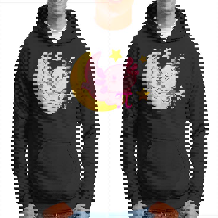 Cute Axolotl Happy Pi Day Fish Lizard 314159 Mathematic Hoodie - Seseable