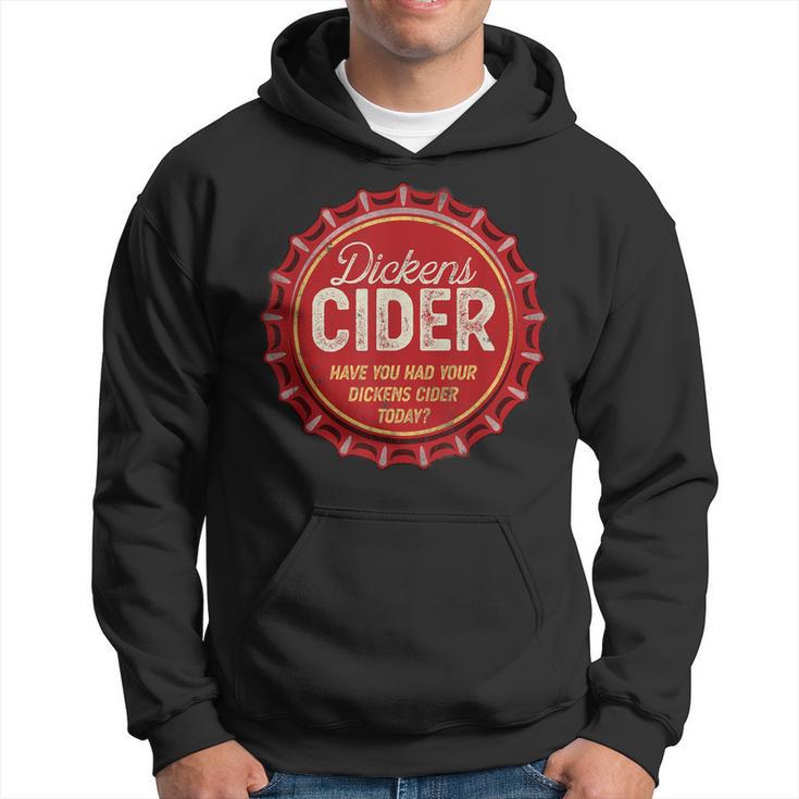 Dickens Cider - Fun Bottle Top Pun - Cheeky Innuendo Men's Back Print T ...