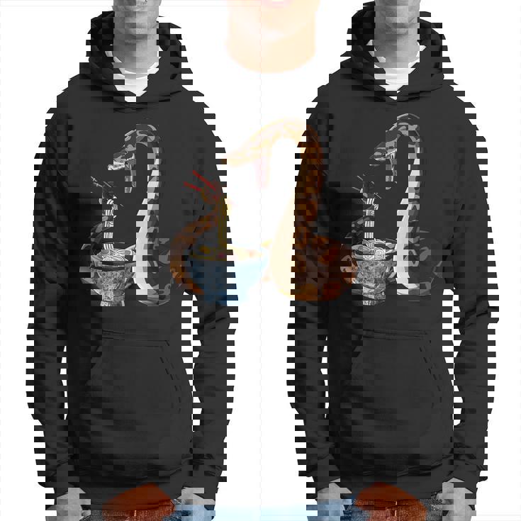Funny Japanese Kawaii Ramen Snake Ball Python Hoodie | Mazezy