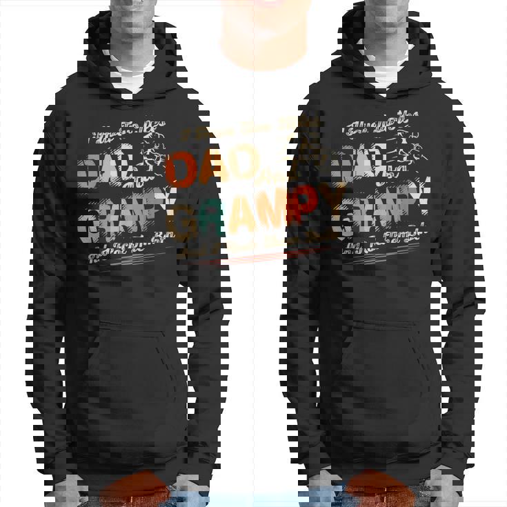 I Have Two Titles Dad And Grampy Men Retro Decor Grandpa V3 Hoodie ...