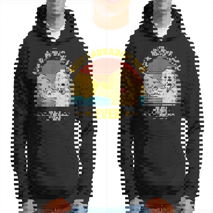 Mens Best Labrador Retriever Dad Ever Vintage Lab Dad Design Hoodie ...
