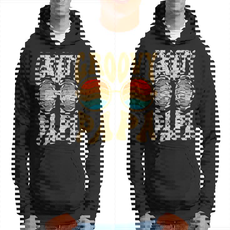 Mens Groovy Papa 70S Aesthetic Nostalgia 1970S Retro Groovy Dad Hoodie ...