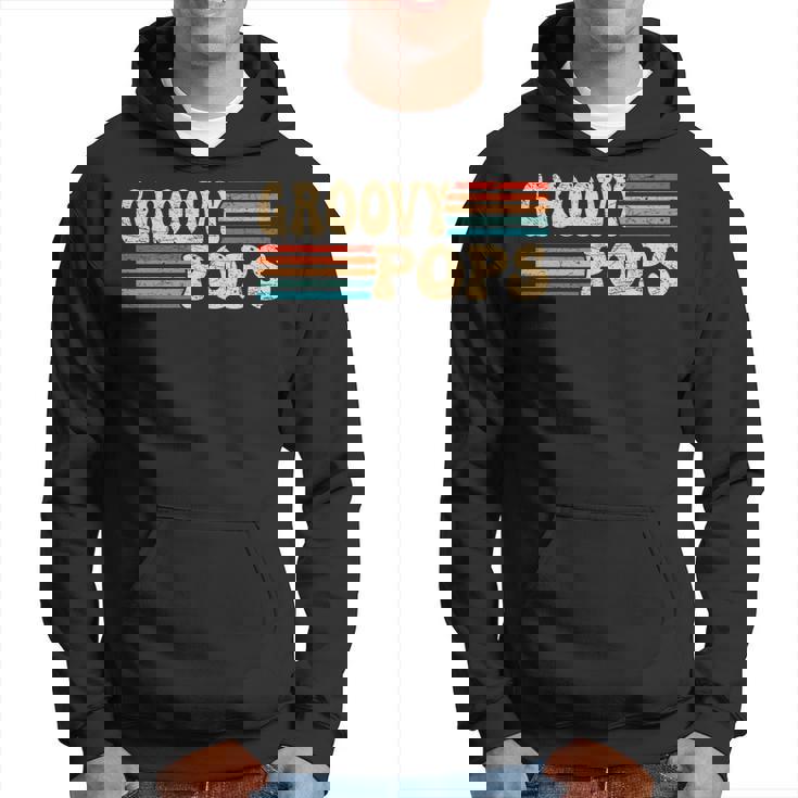 Mens Groovy Pops 70S Aesthetic Nostalgia 1970S Retro Dad Hoodie | Seseable