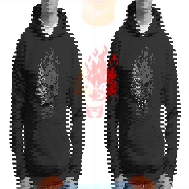 Onicyborg Cyberpunk Oni Samurai Evil Maskman Cool Streetwear Hoodie ...