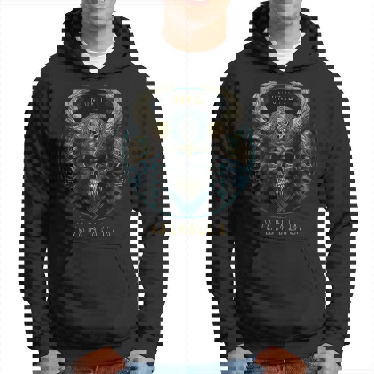 Until Valhalla I Will Conquer Warrior Viking Hoodie | Seseable