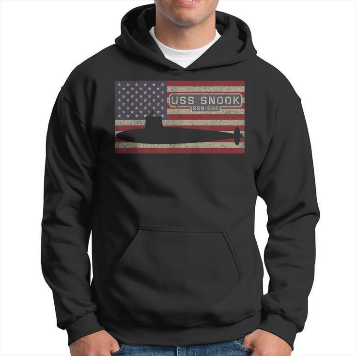 Uss Snook Ssn-592 Nuclear Submarine Usa American Flag Hoodie - Seseable