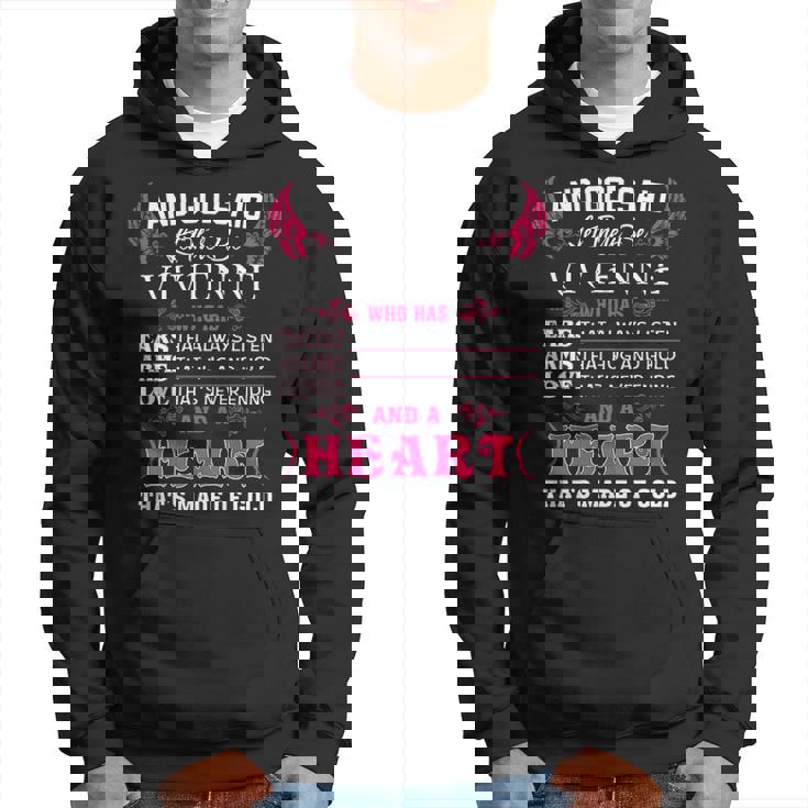 Vivienne Name Gift And God Said Let There Be Vivienne V2 Hoodie - Seseable