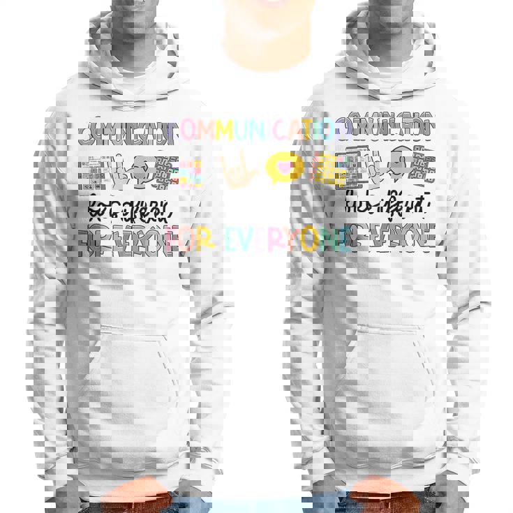 Autism Communication Looks Different For Everyone Hoodie | Mazezy