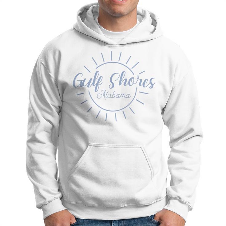 Gulf Shores Alabama Sunshine Beach Handwritten Font Men Hoodie - Thegiftio