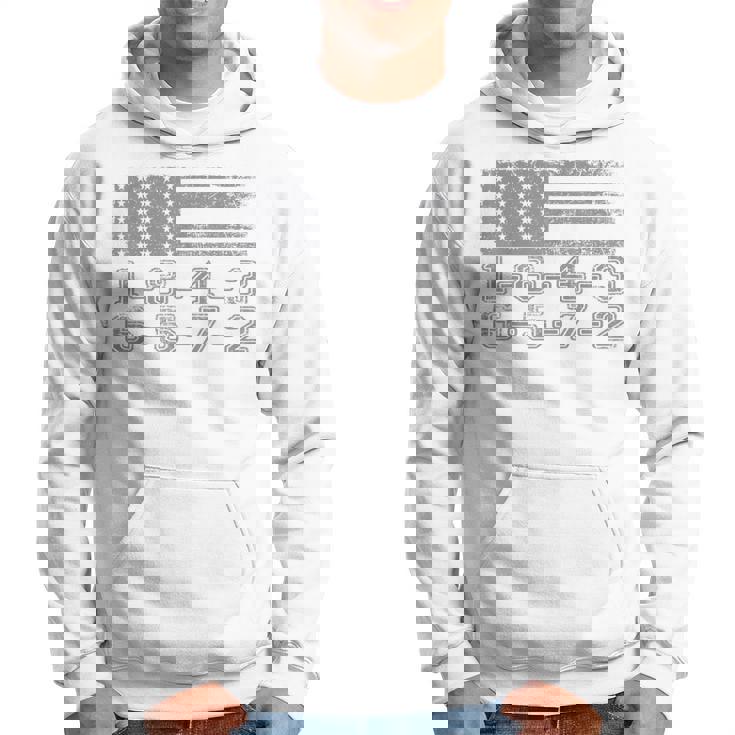 Usa Flag 18436572 Firing Order Small Block Engine V8 Block Hoodie ...