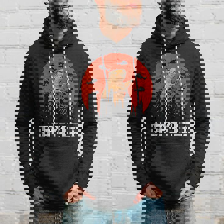 Capybara Funny Capybara Rodent Capyzilla Funny Hoodie | Mazezy