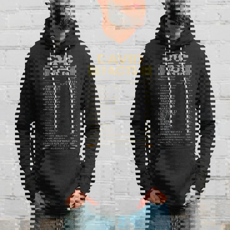 David Name Gift David Facts Hoodie - Seseable