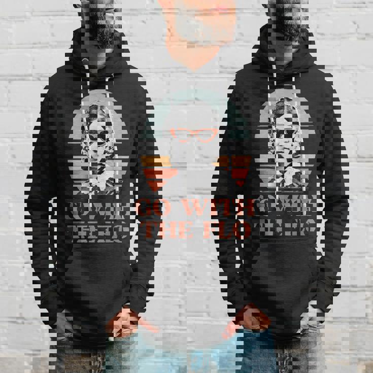 Go With The Flo Funny Nursing Design Hoodie | Mazezy