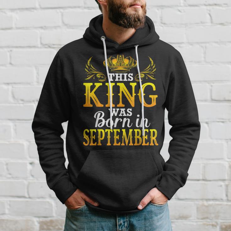 This King Was Born In September Happy Birthday To Me You Dad Hoodie ...