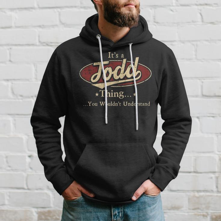 Todd Personalized Name Gifts Name Print S With Name Todd Hoodie - Seseable