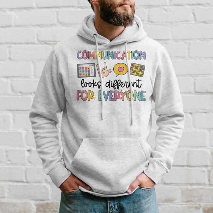 Autism Communication Looks Different For Everyone Hoodie | Mazezy
